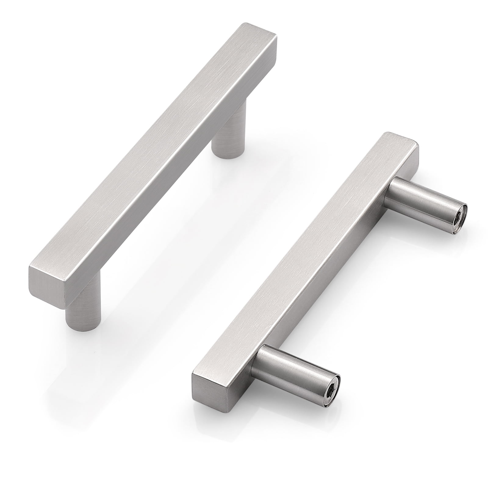 5 Pack Knobelite Brushed Nickel Cabinet Handles 3Inch(76MM) Holes ...