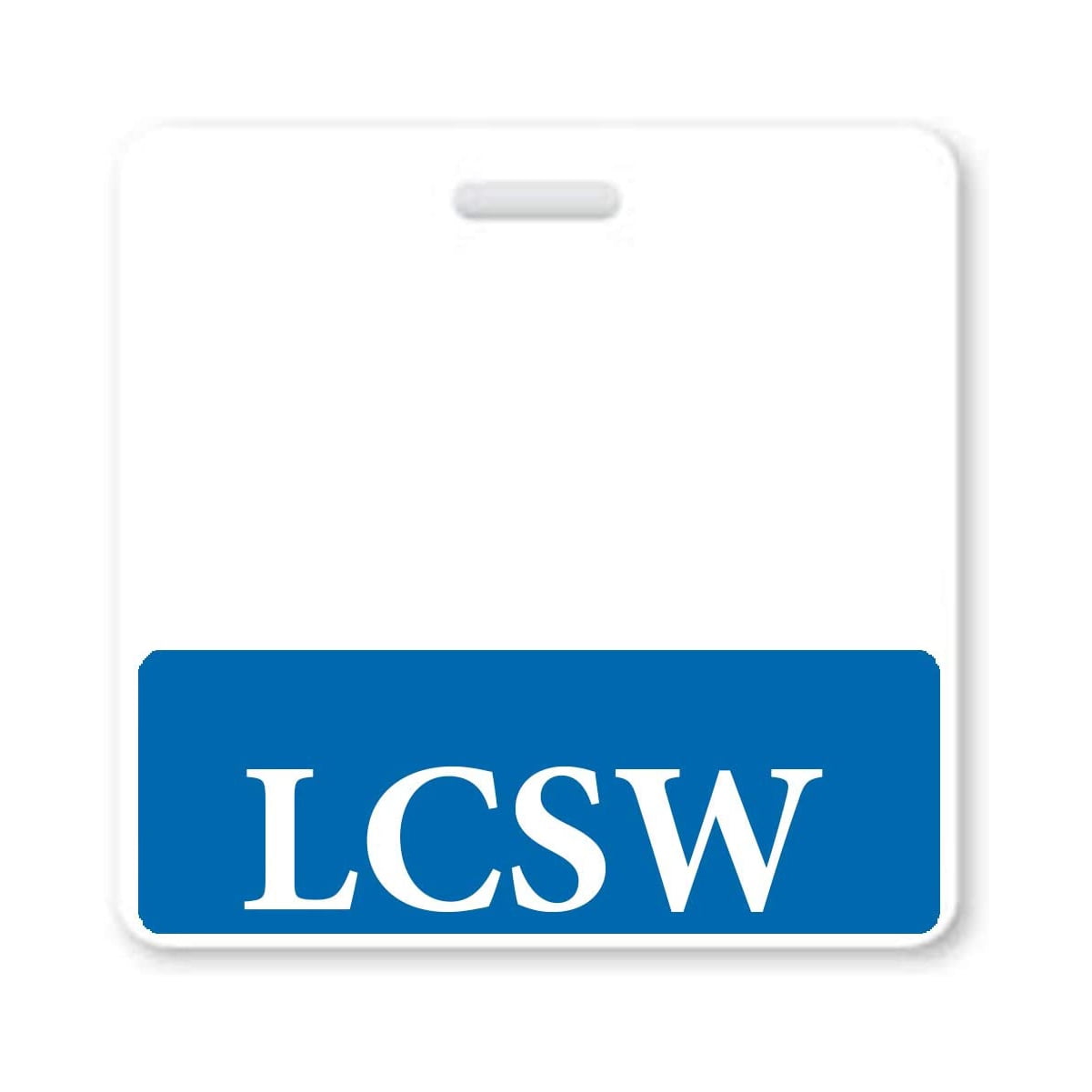 5 Pack - LCSW Badge Buddy - Heavy Duty Horizontal Badge Buddies for ...