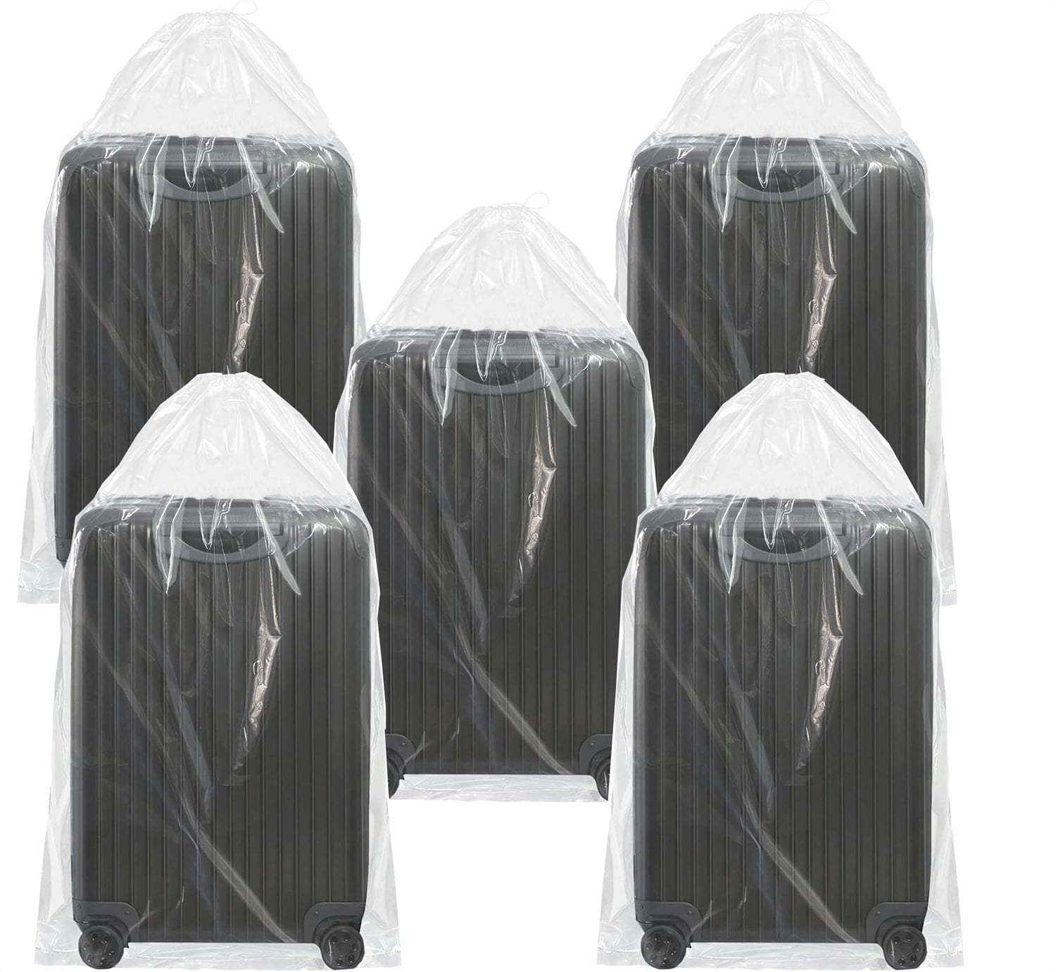 5 Pack Large Clear Plastic Bags,Bexikou 31.5" x 43" Moistureproof ...