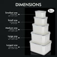5-Pack Large Fruit Storage Containers for Fridge with Leak-Proof Lids ...