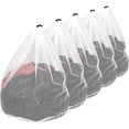 5 Pack Large Mesh Laundry Bag for Clothes and Toys, Heavy Duty ...