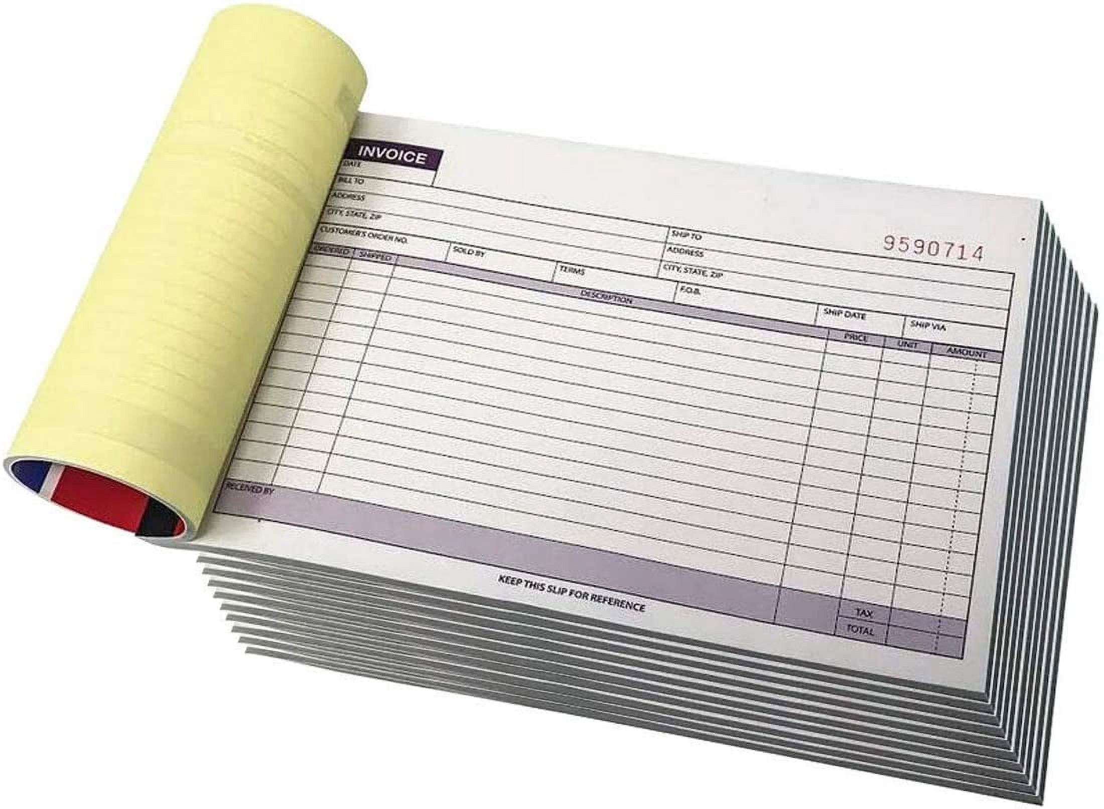 5 Pack Large Sales Order Book Receipt Invoice Duplicate Carbonless 50 ...