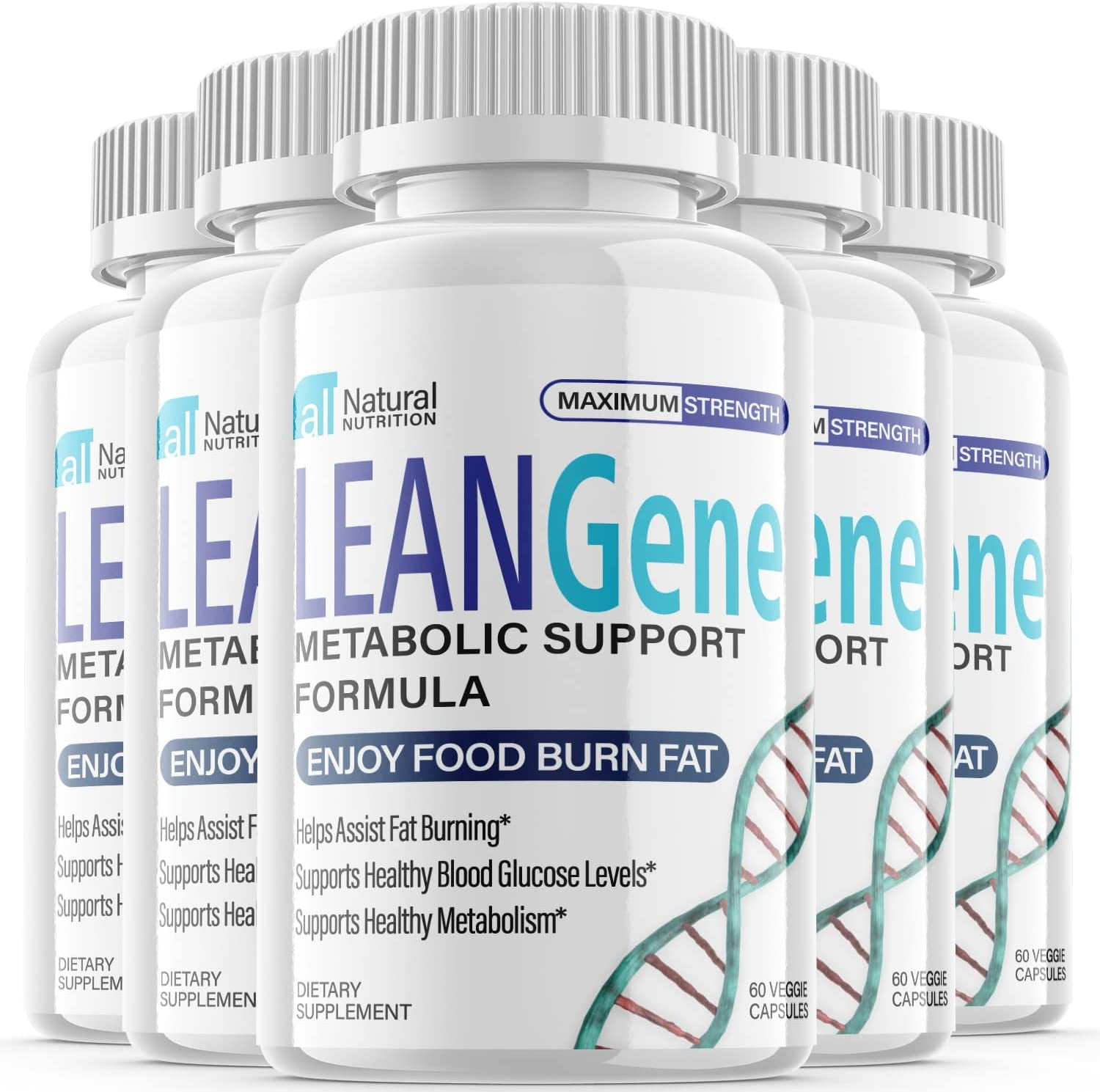 (5 Pack) Lean Gene - Keto Weight Loss Formula - Energy & Focus Boosting ...