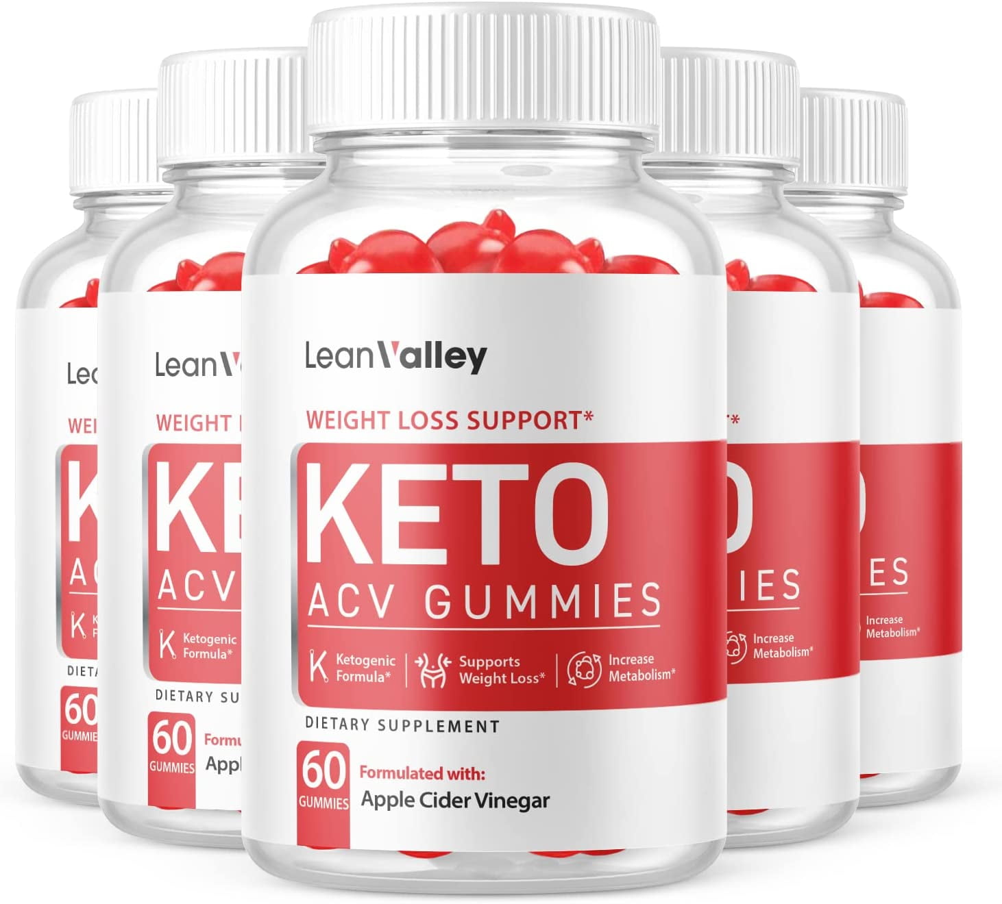 (5 Pack) Lean Valley Keto ACV Gummies - Supplement for Weight Loss ...