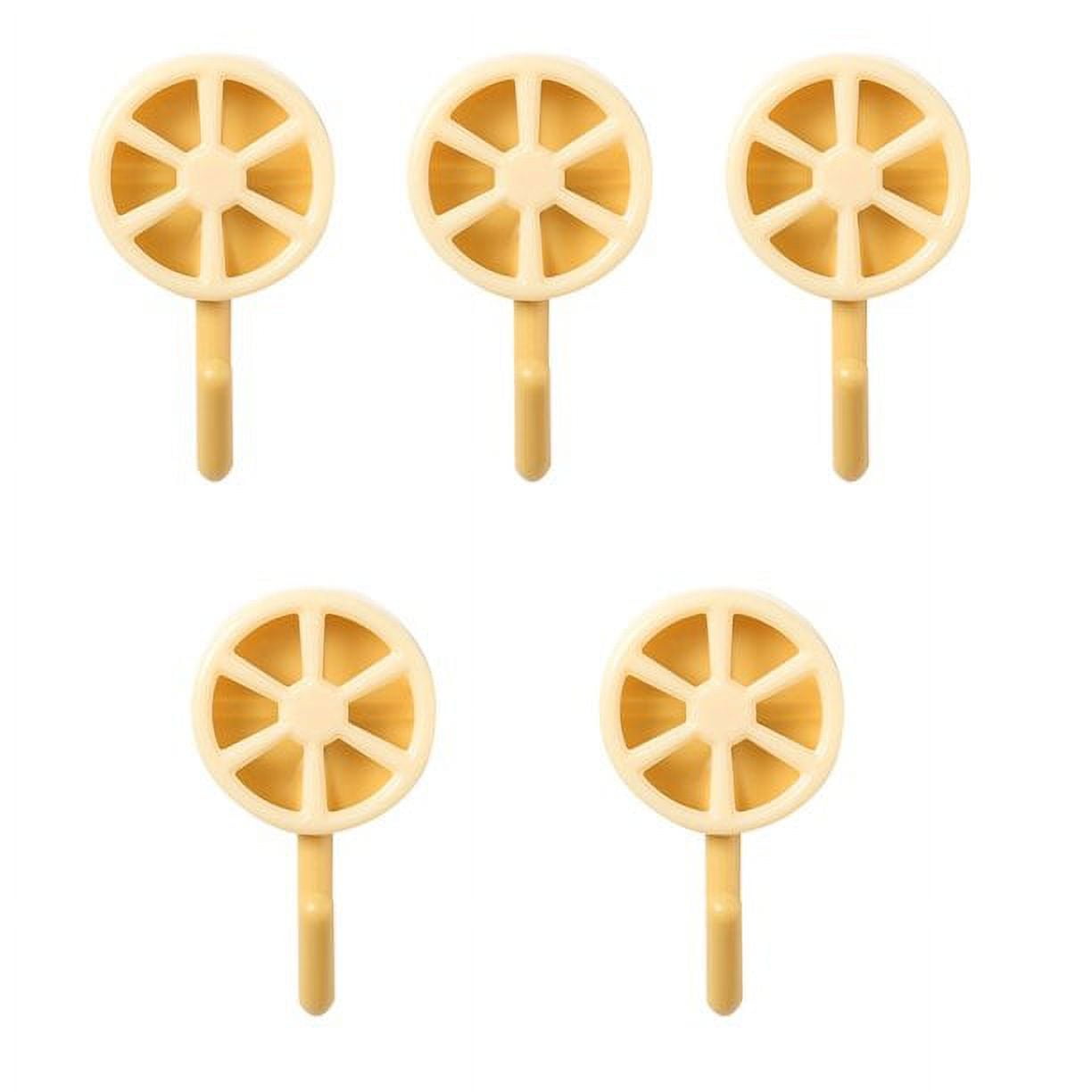 5 Pack Lemon Hooks Lemon Shape Wall Mount Waterproof Adhesive Brackets ...