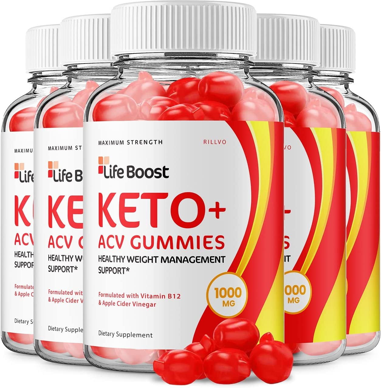 5 Pack Life Boost Keto Gummies Advanced Formula Life Boost Keto ACV ...