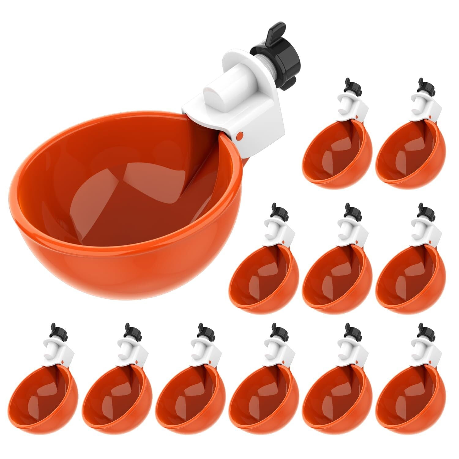 (5 Pack) Lil Clucker Large Automatic Chicken Waterer Cups | Chicken ...