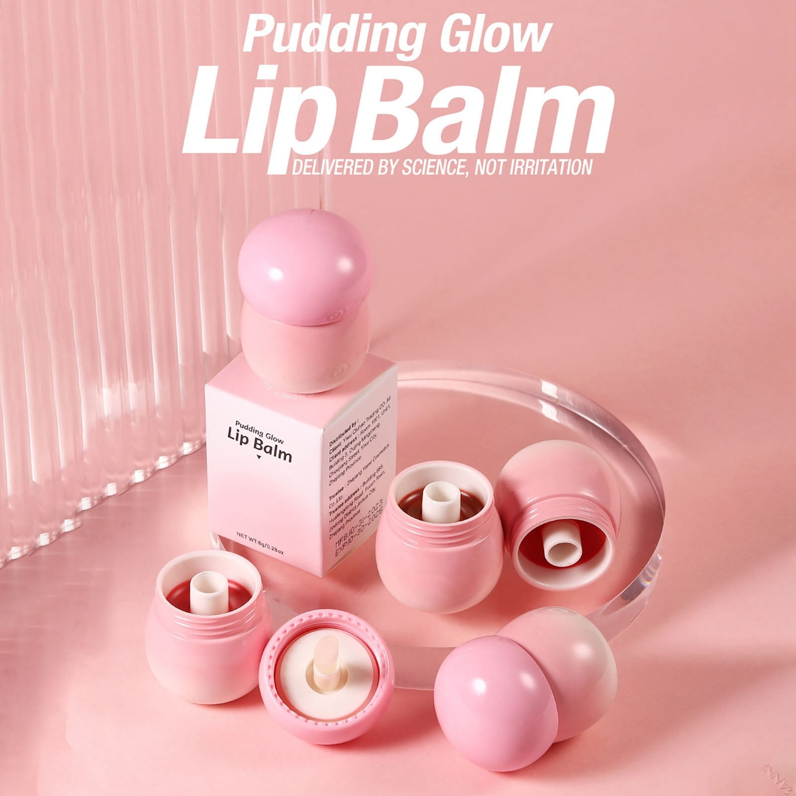 5 Pack Lip Glaze Moisturizing Gloss Small Jar Non Fading Moisturizing ...