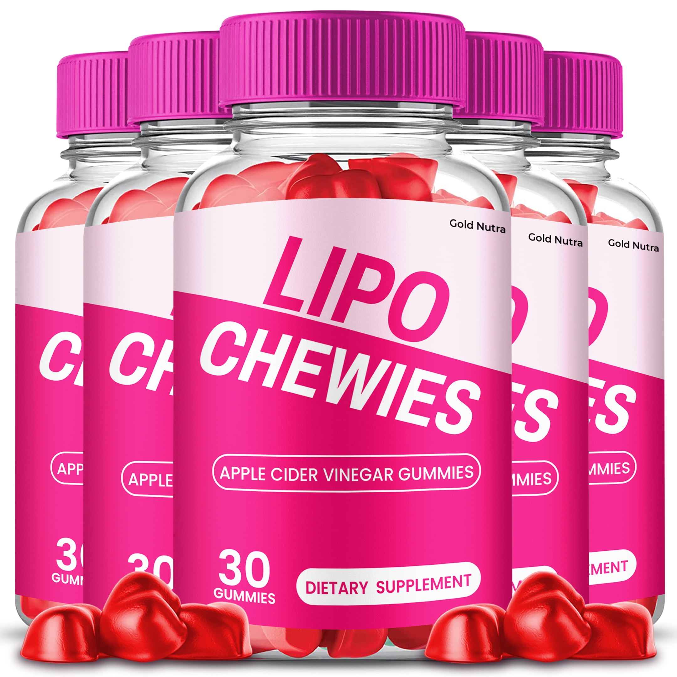(5 Pack) Lipo Chewies, LipoChewies Keto + ACV Gummies Supplement for ...