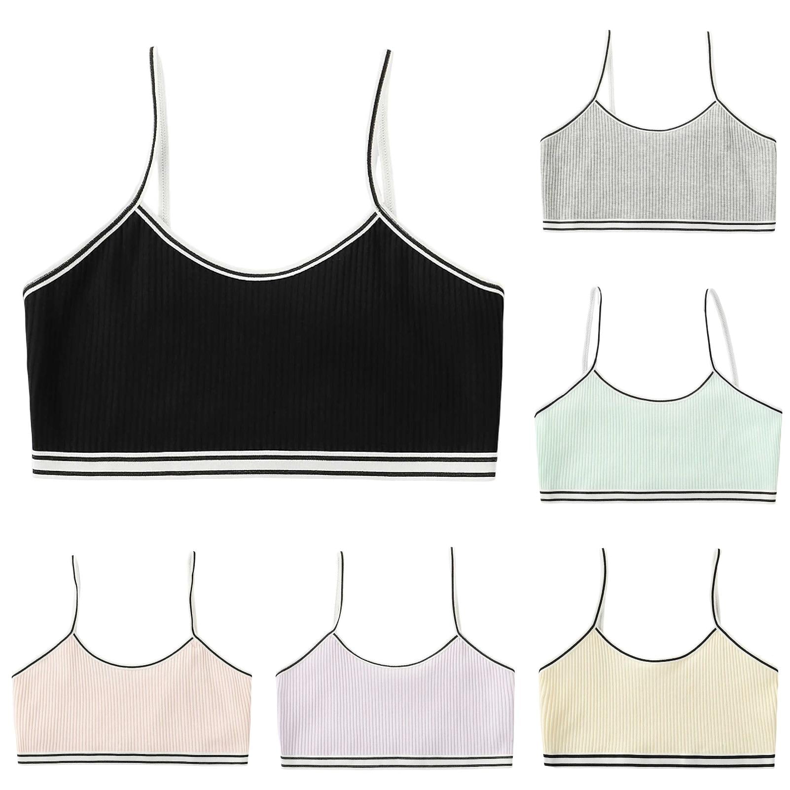 5 Pack Little Girl Training Bra Size 10-12 Crop Top Bra Girls Seamless ...