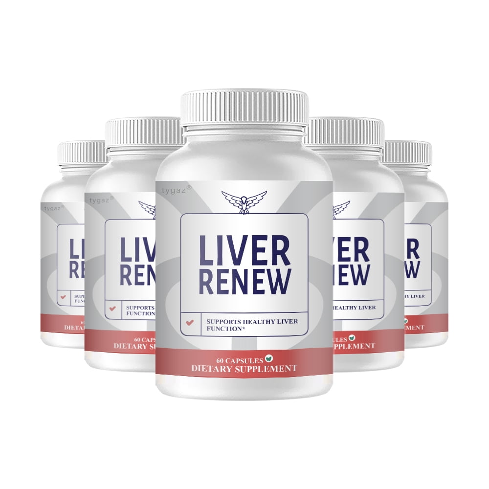 (5 Pack) Liver Renew Capsules - Liver Renew Capsules Supports Healthy ...