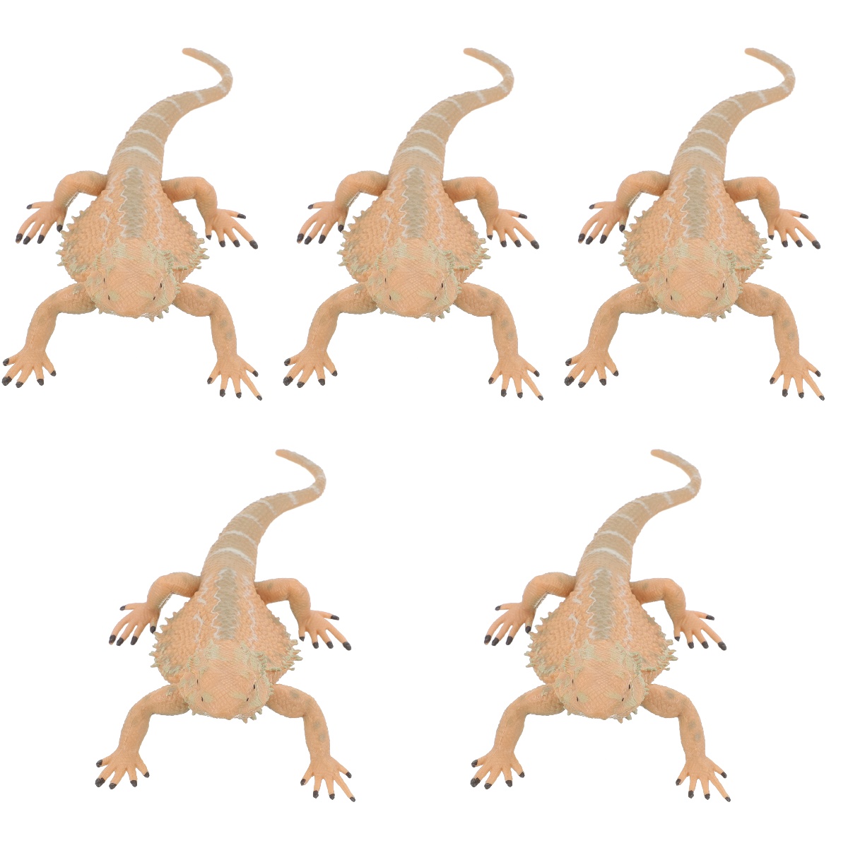 5 Pack Lizard Model Toy Woodland Animal Figurines Figure Ornament Kids ...