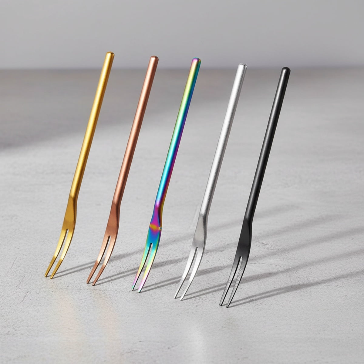 5 Pack Long Handle Pickle Forks, 304 Stainless Steel 2 Prong Pickle ...