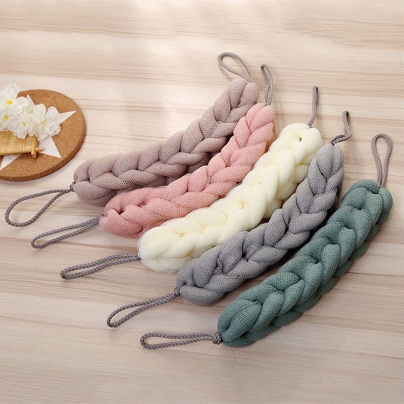 5 Pack Long Stretch Back Sponge with Rope Handles Back Scrubber Bath ...