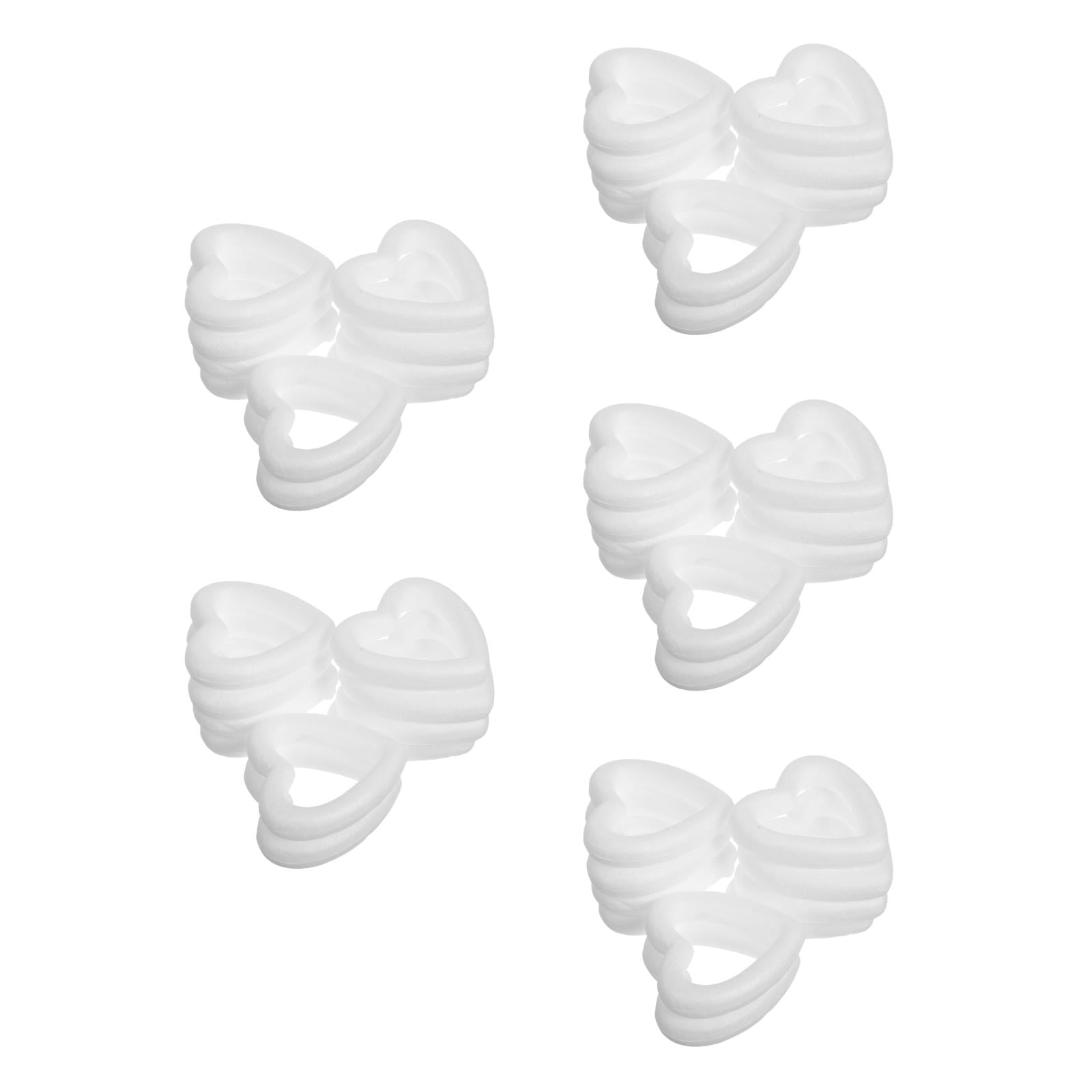 5 Pack Love Bubble Model Heart Shape Foam for Crafts Decor Greenery ...