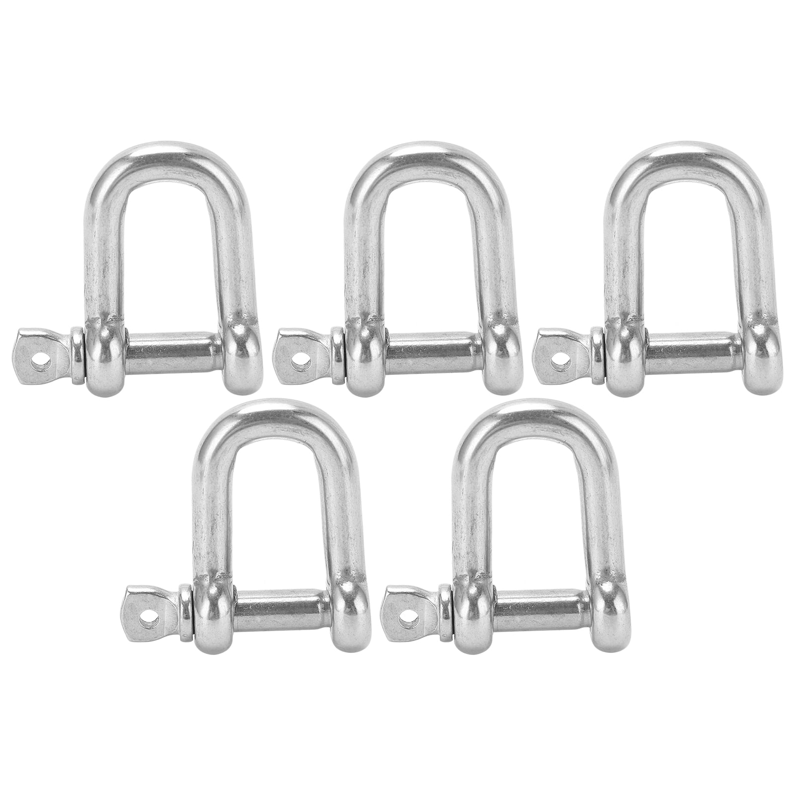 5,Pack M6 D Shackles, Strong, Polished Stainless Steel, Versatile ...