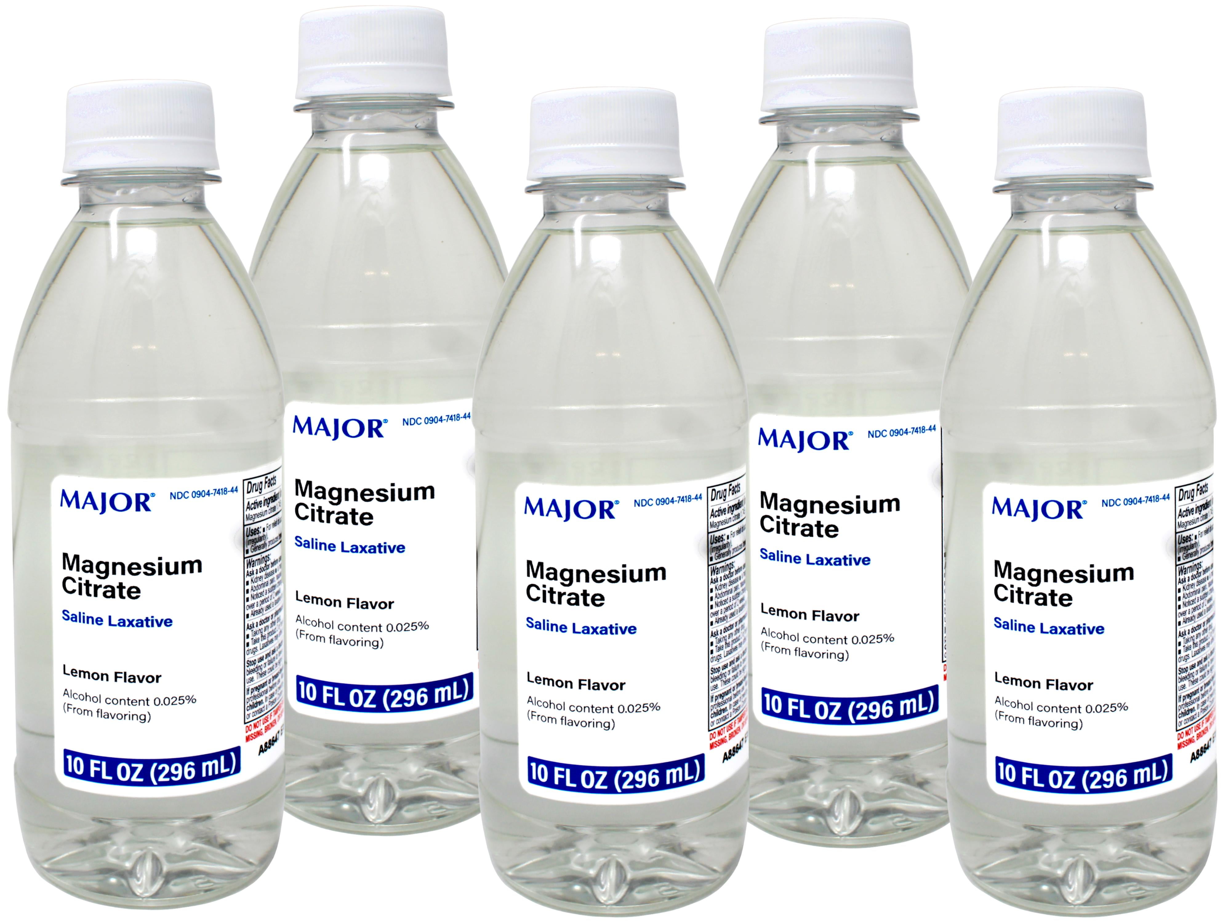 5 Pack - MAJOR Magnesium Citrate Saline Laxative - Helps Relieve ...