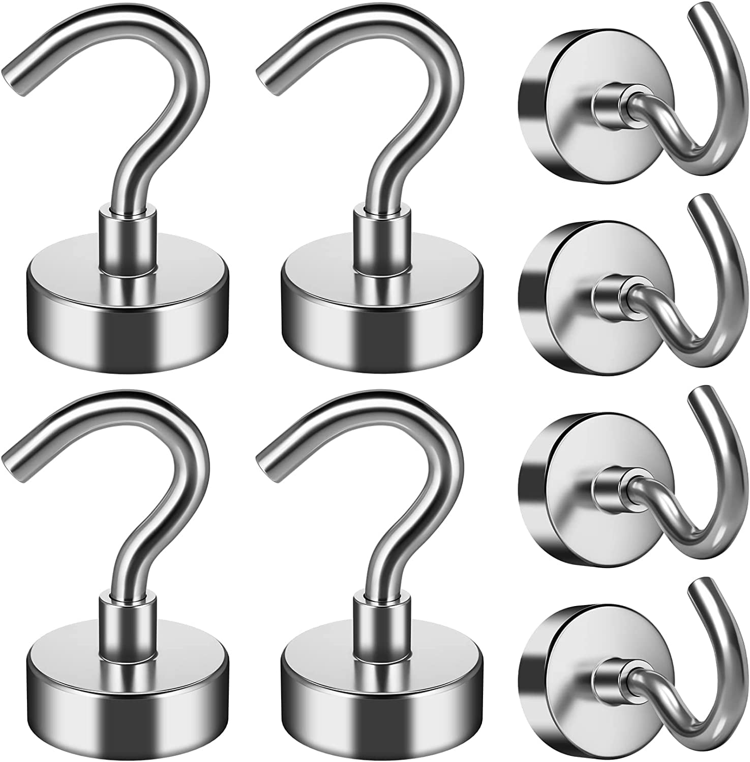 5 Pack Magnetic Hooks Heavy Duty,Strong Cruise Magnetic Hooks, Magnetic ...