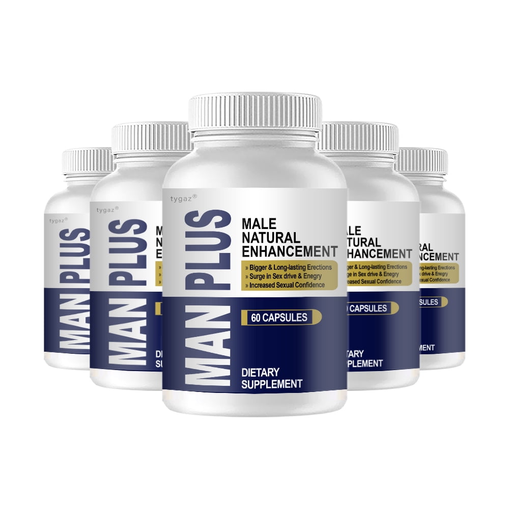 (5 Pack) ManPlus - Man Plus Natural Supplement for Men - Walmart ...