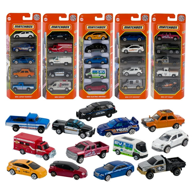 Orland USA Matchbox Die Cast Toy Vehicle, 5 Pieces - Walmart.com