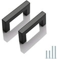 5 Pack Matte Black Bar Cabinet Pulls 2.5 inch Hole Centers, Stainless ...