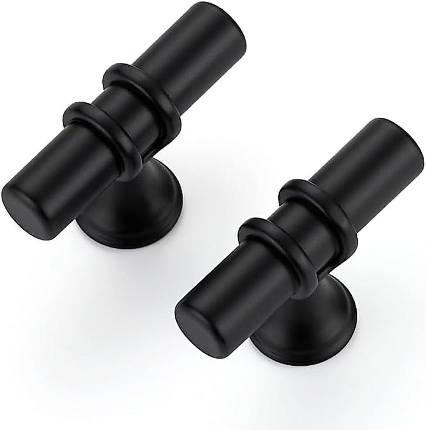 5 Pack Matte Black Cabinet Knobs - Kitchen Cabinet Knobs Cabinet Pulls ...