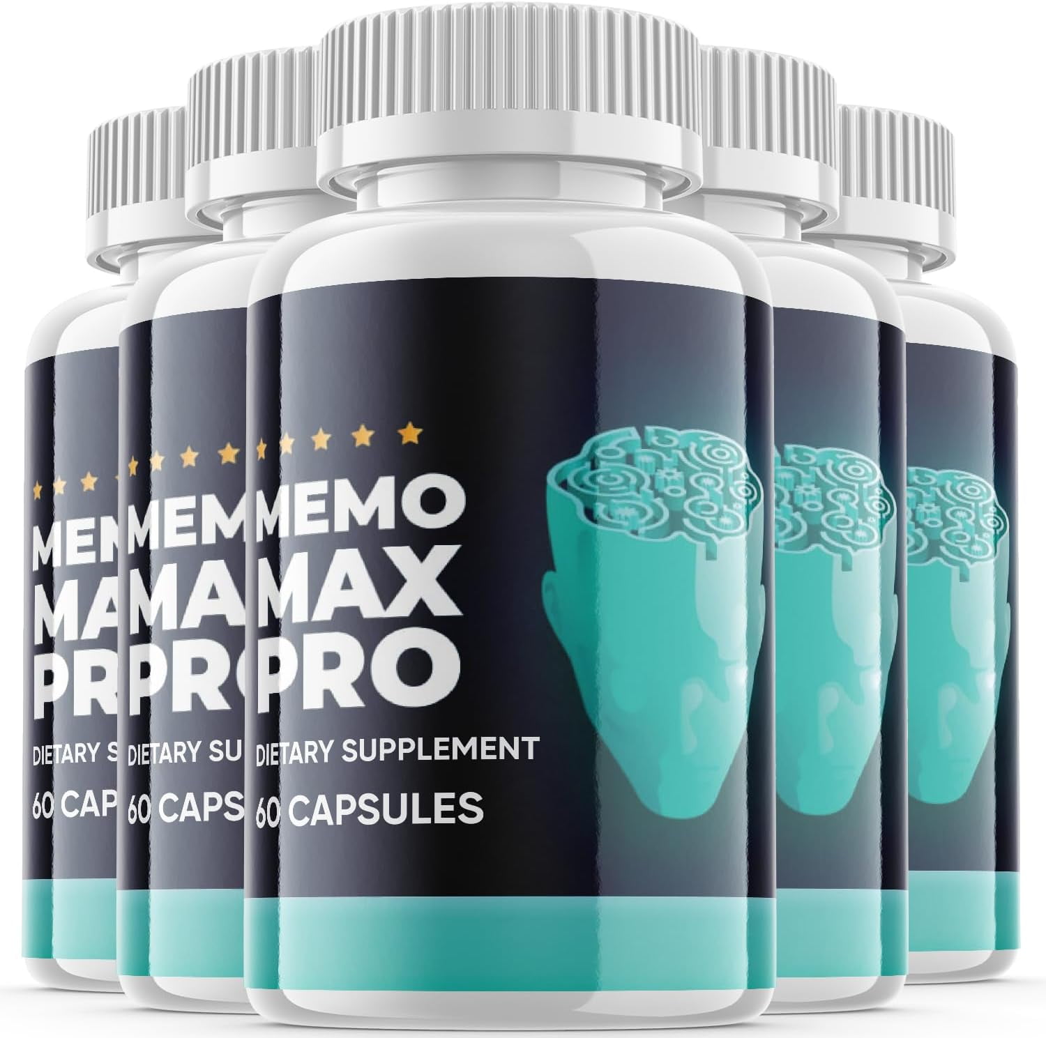 (5 Pack) Memo Max Pro - Brain Boost Supplement - Dietary Supplement for ...