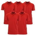 5-Pack Men's Dry Fit Moisture-Wicking Polo Shirt (S-3XL) - Walmart.com