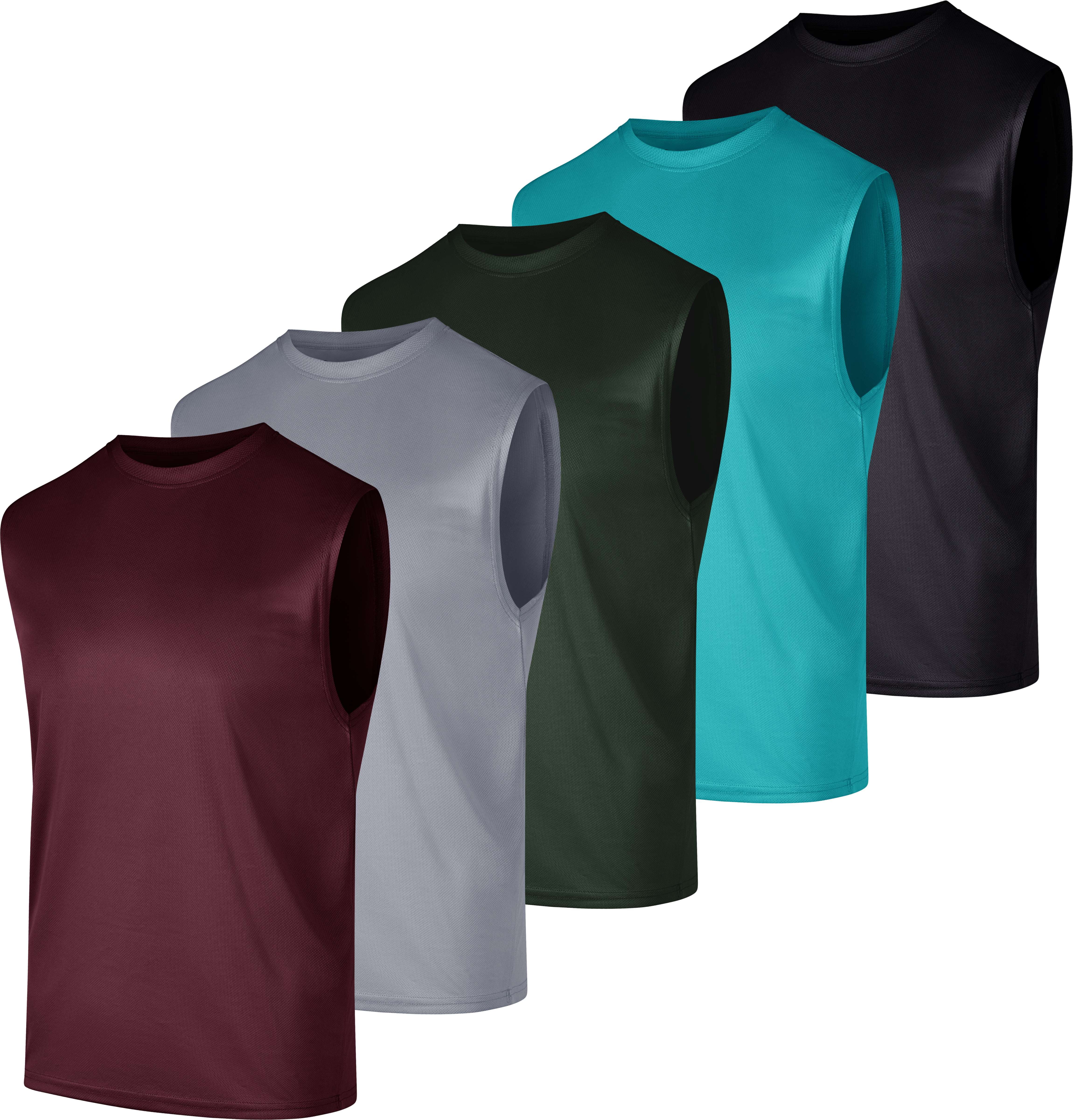 Real Essentials Men's Mesh Tank Top, Active Athletic, Training, Workout ...