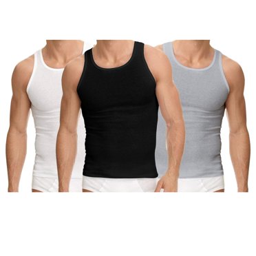 Mens Heavy Cotton Tank Top 2 Pack - Walmart.com
