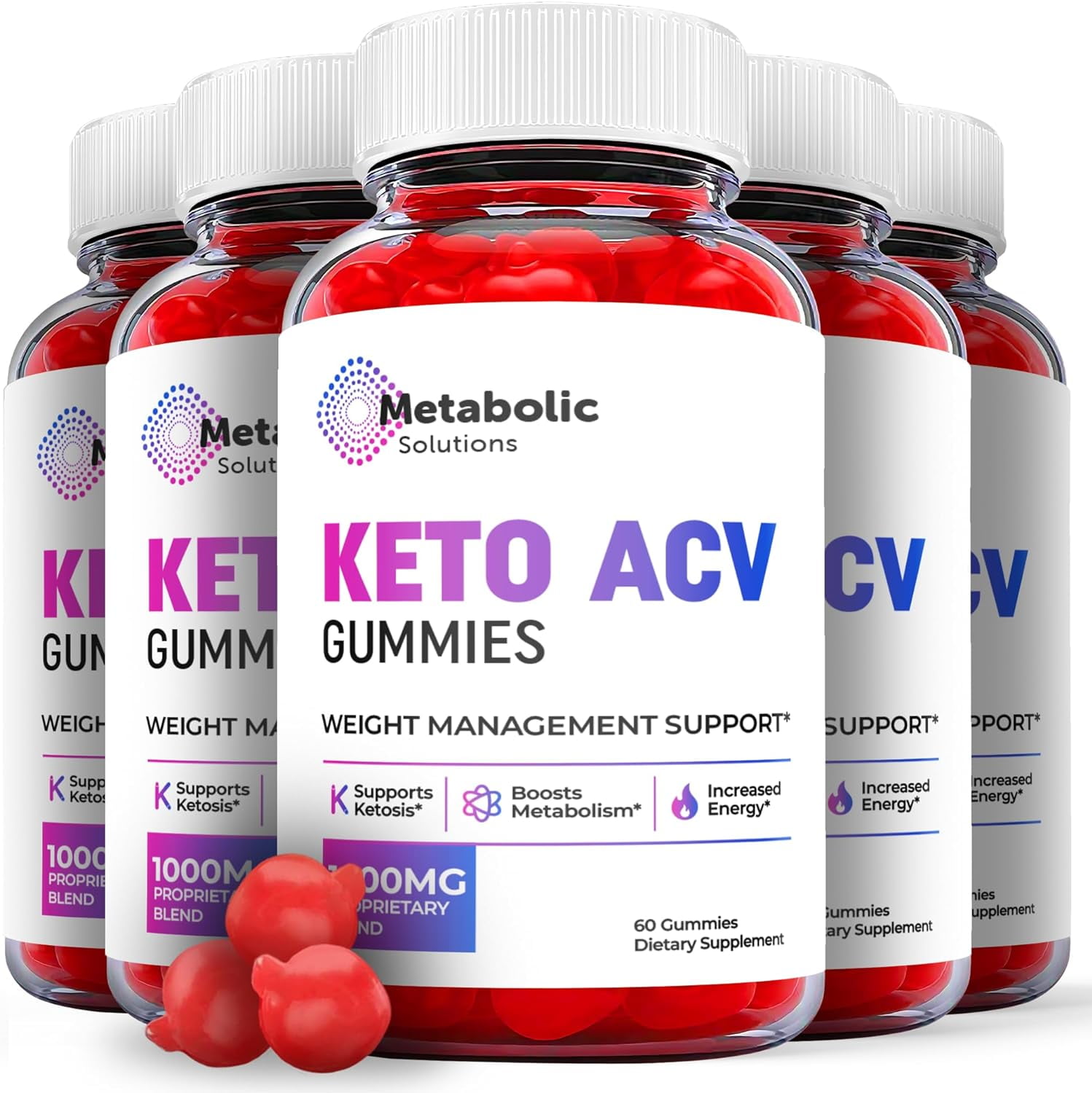 S.O LABS Metabolic Solutions Keto ACV Gummies, Apple Cider Vinegar ...