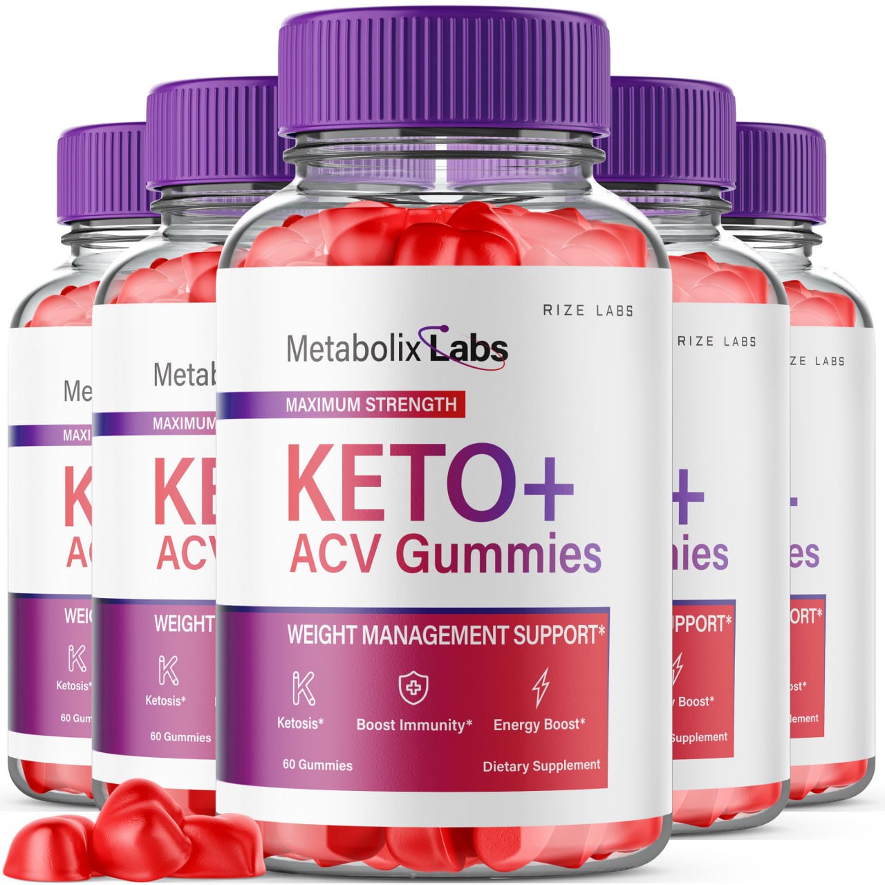 (5 Pack) Metabolix Labs Keto Gummies - Metabolix Labs Keto ACV Gummies ...