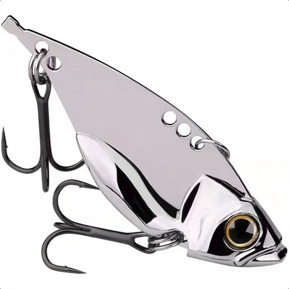 5 Pack Metal Blade Baits for Bass Fishing Lures Hard Metal VIB Fishing ...