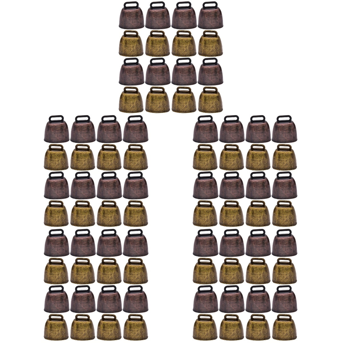 5 Pack Metal Cowbell Bells for Wind Chimes Mini Animals Christmas ...