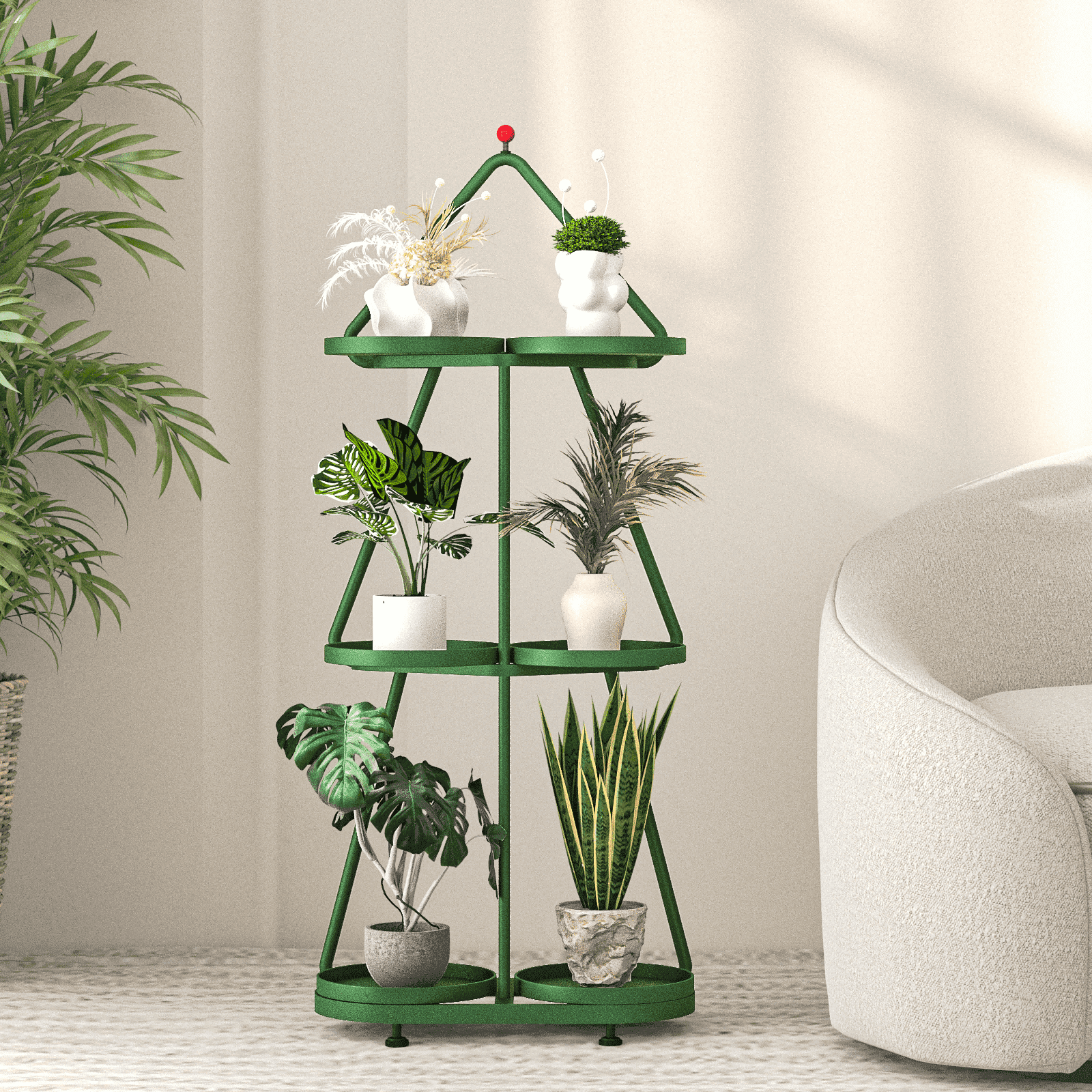 Bamworld Metal Plant Stand Indoor Outdoor Plant Shelves Indoor Plant ...