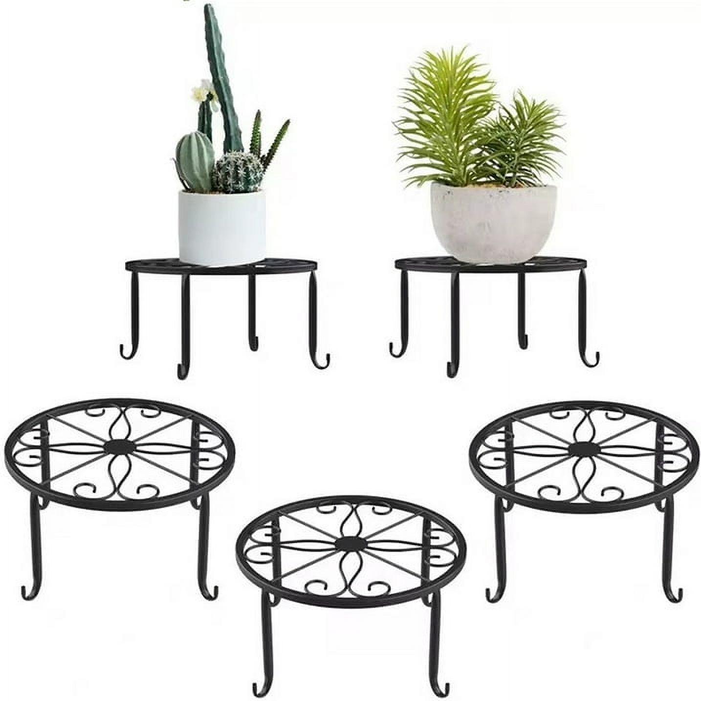 5 Pack Metal Plant Stands for Indoor and Outdoor Planters Stand Flower ...