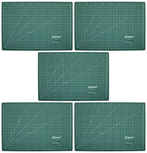5 Pack Metric Self-Healing Cutting Mat, 40cm x 25cm Grid Lines (17.7" x ...