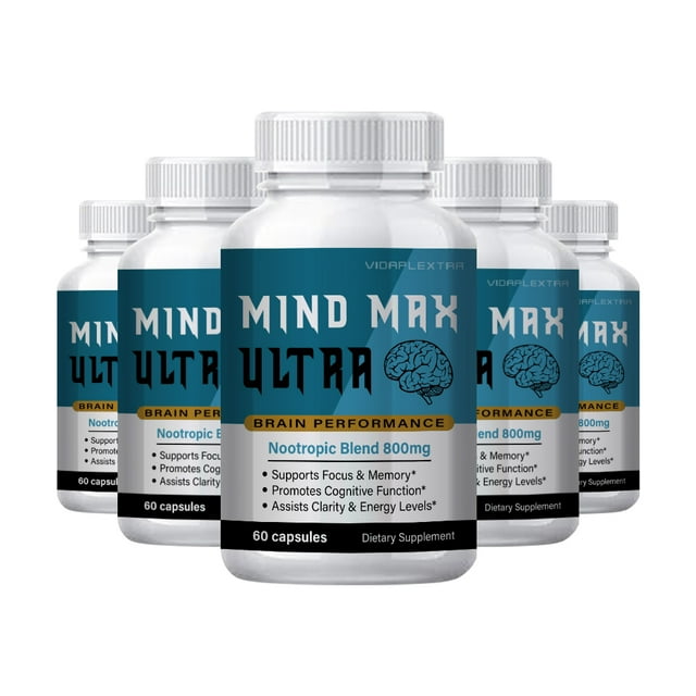 (5 Pack) Mind Max Ultra - Mind Max Brain Performance - Walmart.com