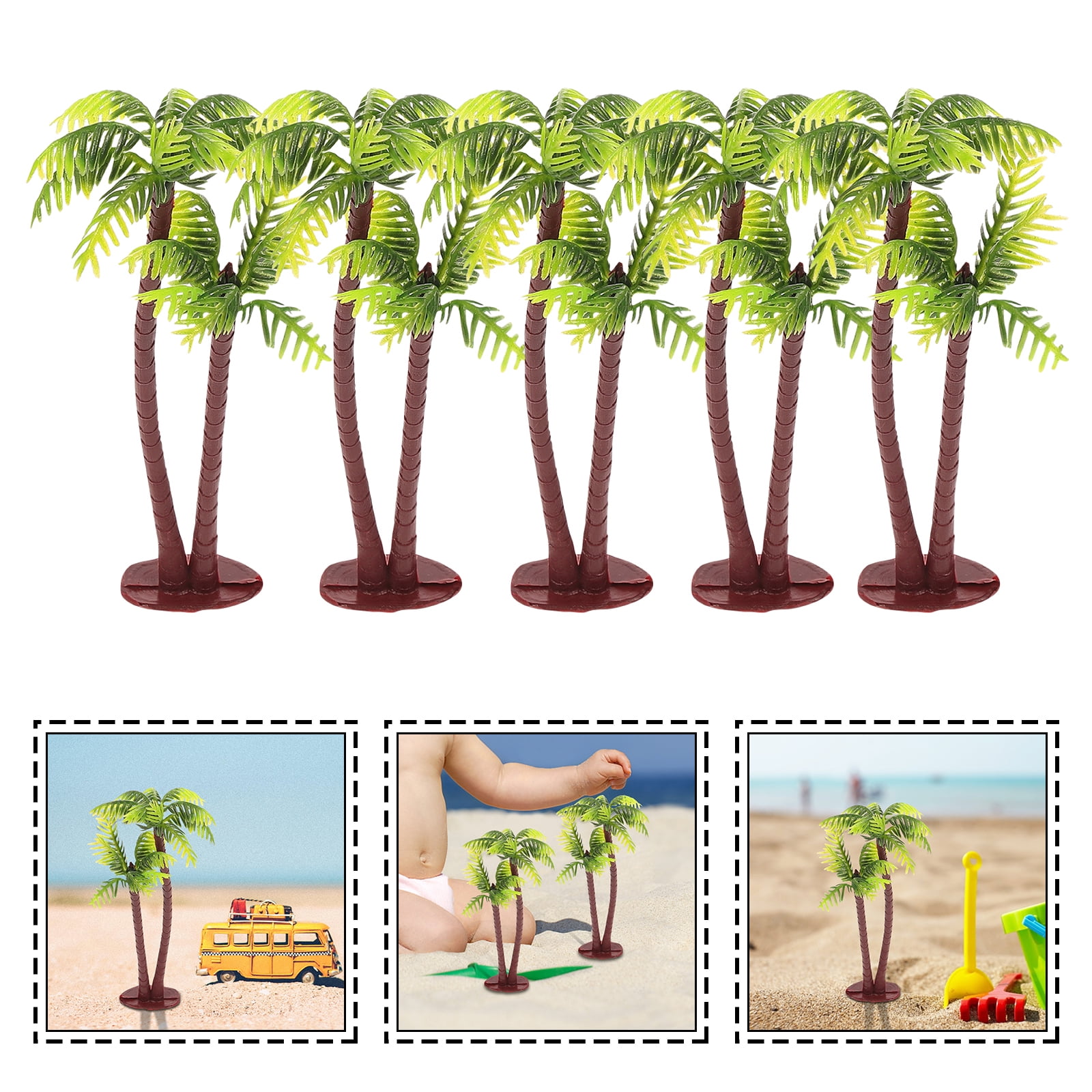 UEETEK Palm Tree Decoration Terrariums Green 5Pcs Diy Decor - Walmart.com