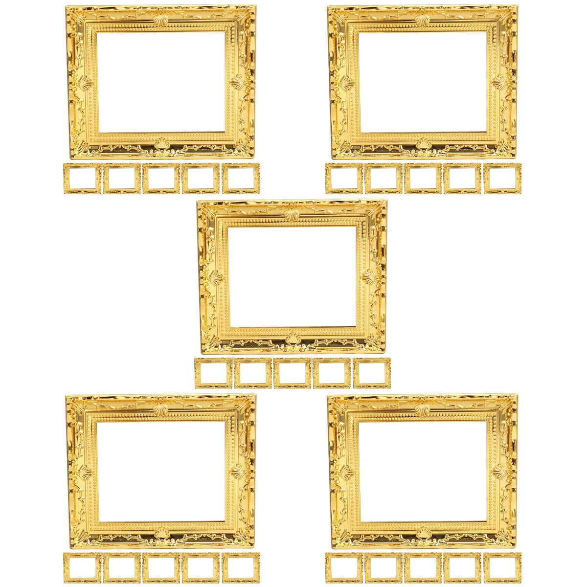 5 Pack Mini Picture Frames Bulk Plastic For Crafts Photo House ...
