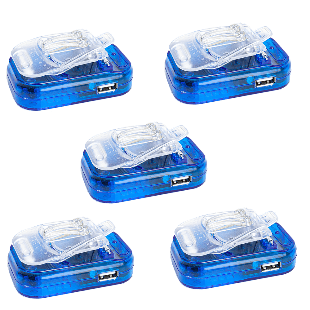 5 Pack Mini Small Universal Battery Charger w/ USB Port 3.7V 200mAh ...