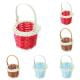 5 Pack Mini Woven Baskets with Handles - Bulk Miniature Baskets for ...