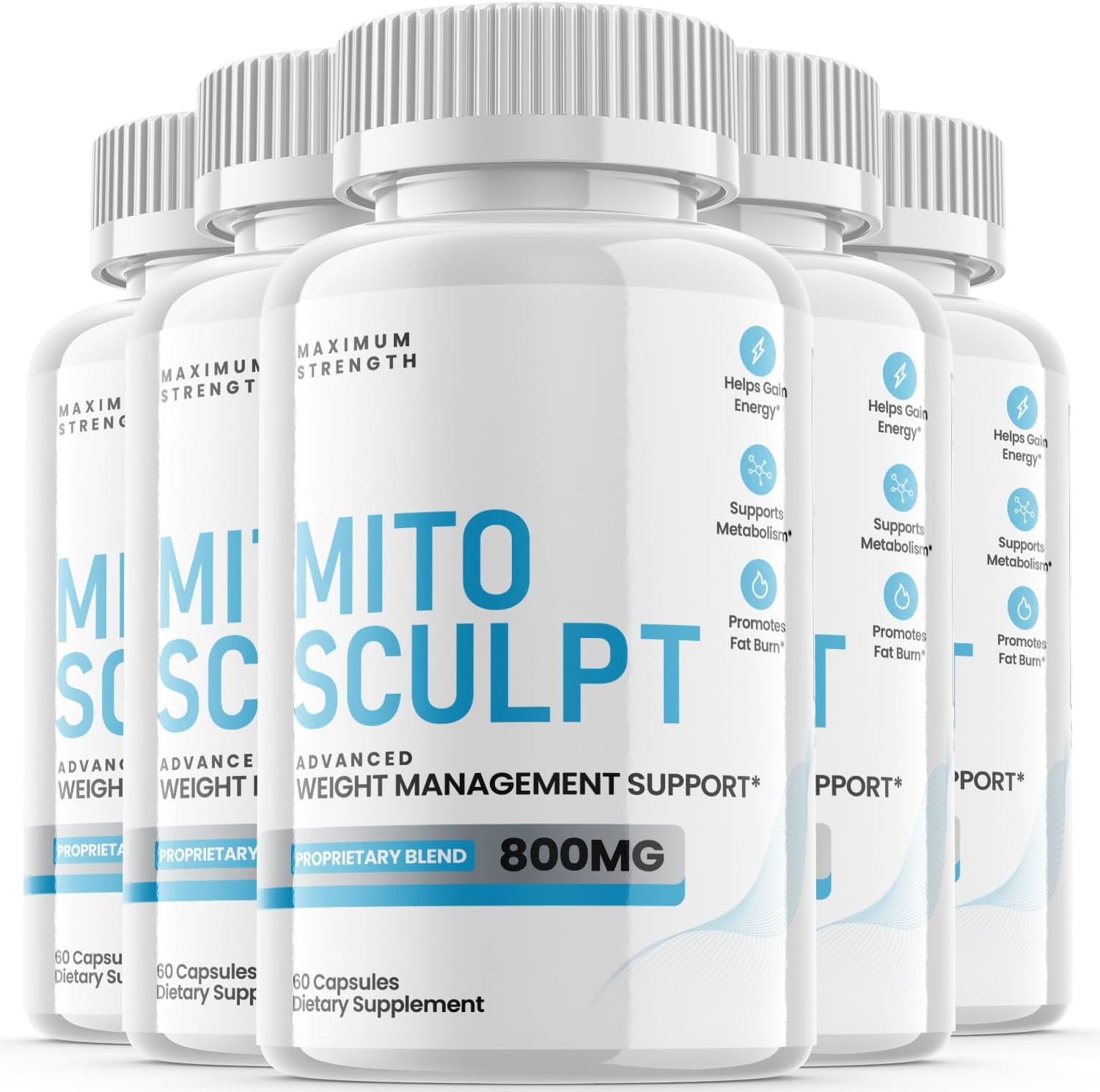 (5 Pack) Mito Sculpt - Keto Weight Loss Formula - Energy & Focus ...
