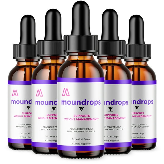 (5 Pack) Moundrops Drops Mound Drops Weight Management Support ...