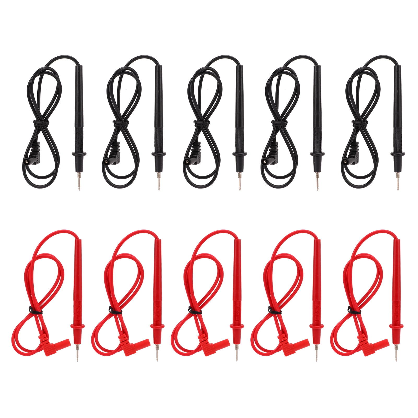 5-Pack Multimeter Test Leads J.30032, 2mm Ultra Fine Probe, 10A Banana ...