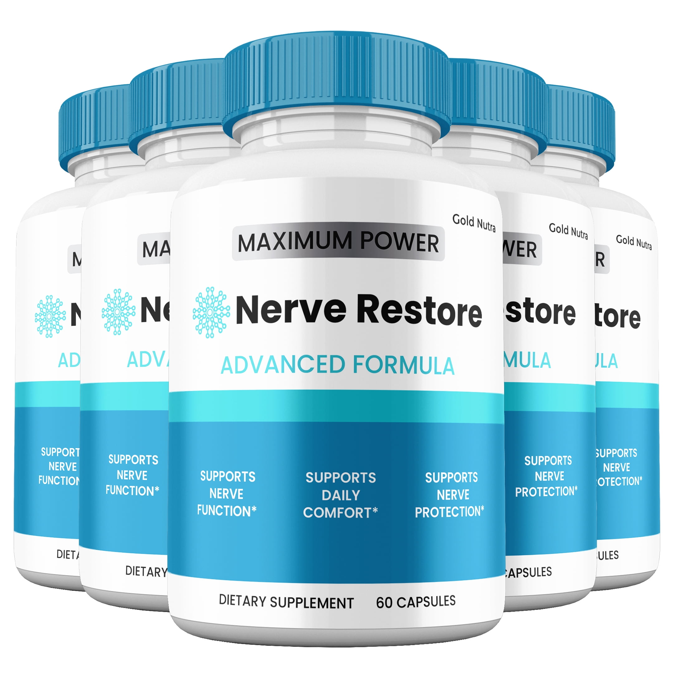 (5 Pack) Nerve Restore Capsules, Nerve Restore Supplement for Nerve ...