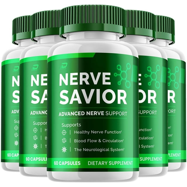 (5 Pack) Nerve Savior Capsules - Supplement for Health NerveSavior ...