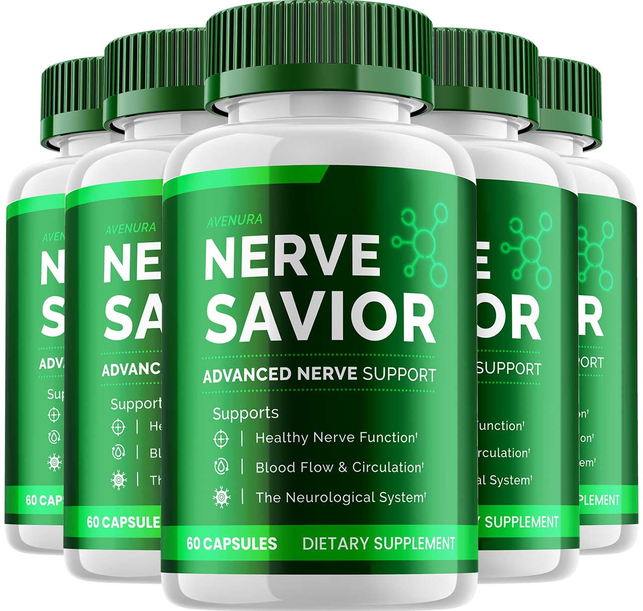 (5 Pack) Nerve Savior Capsules - Supplement for Health NerveSavior ...