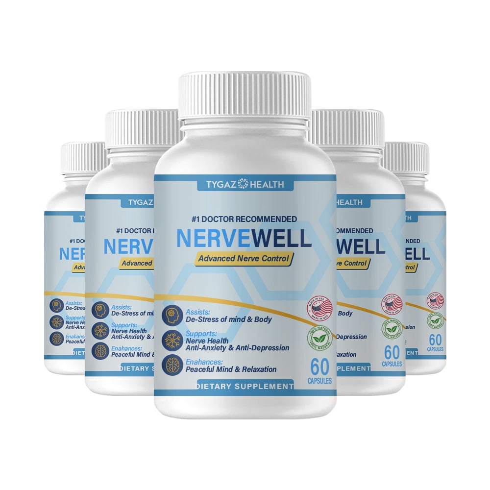 (5 Pack) NerveWell - Nerve Well Advanced Nerve Control - Walmart ...
