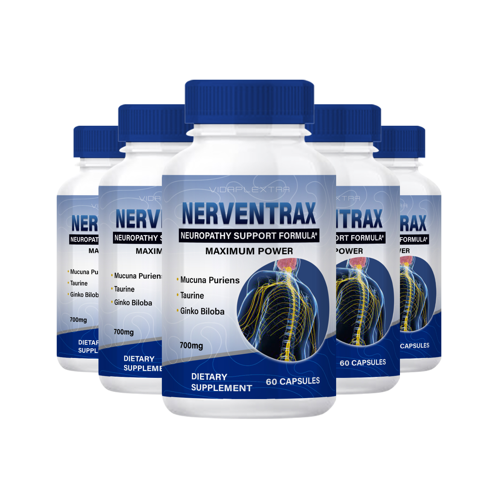 (5 Pack) Nerven Trax Capsules - Nerven Trax Capsules - Walmart.com